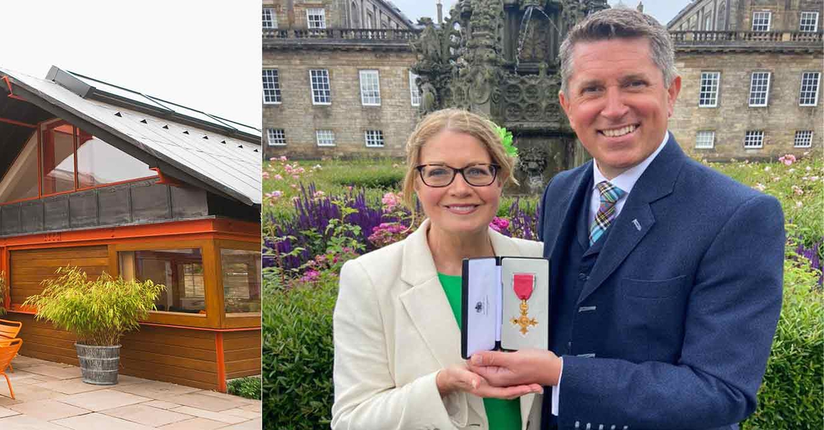 Andrew Anderson receives OBE in a ceremony at Holyrood Palace | Maggie's